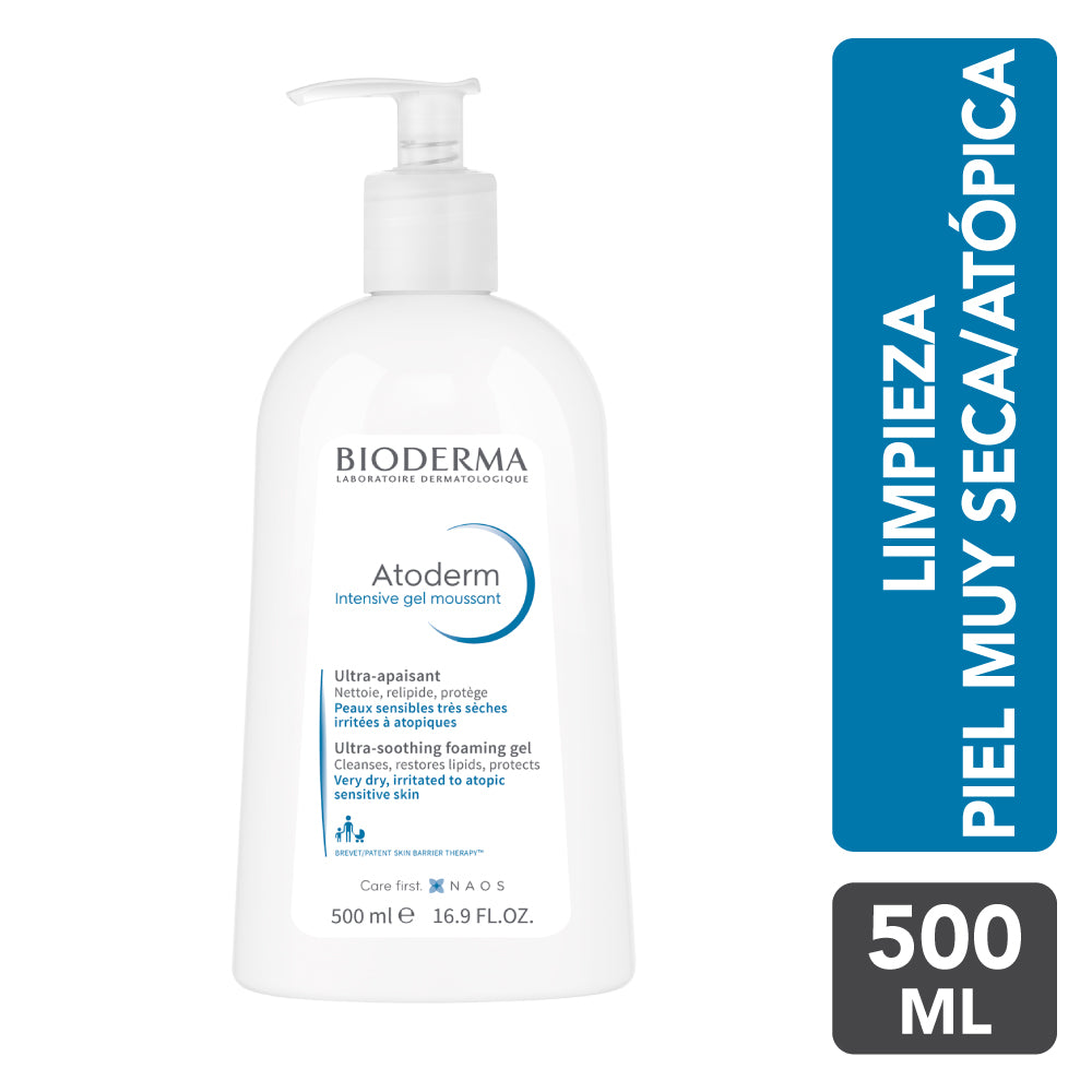 Atoderm Intensive Gel Moussant 500ml | Limpiador Piel Atópica – Dermotienda